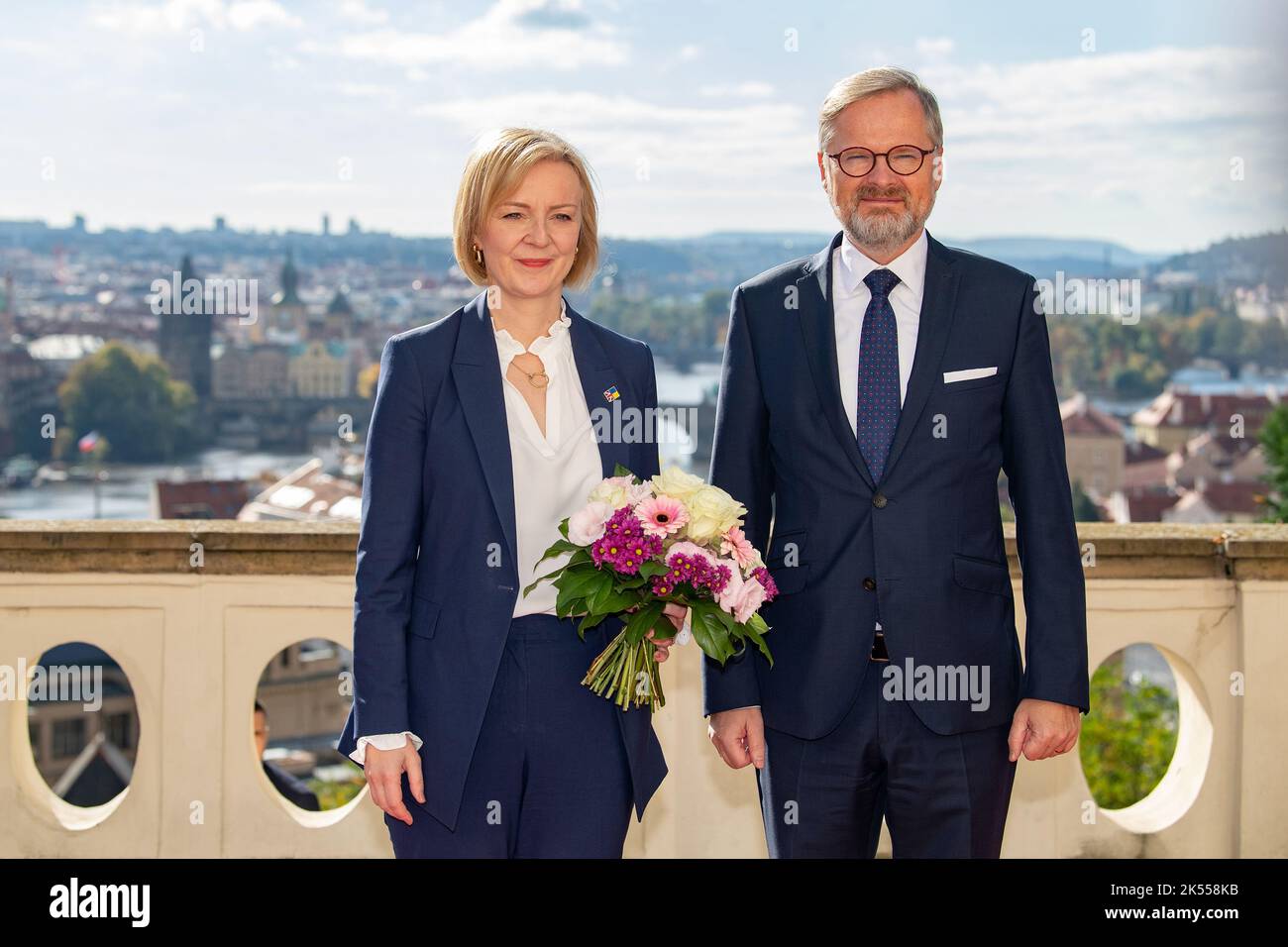 Prague, Czech Republic. 06th Oct, 2022. Czech Prime Minister Petr Fiala ...