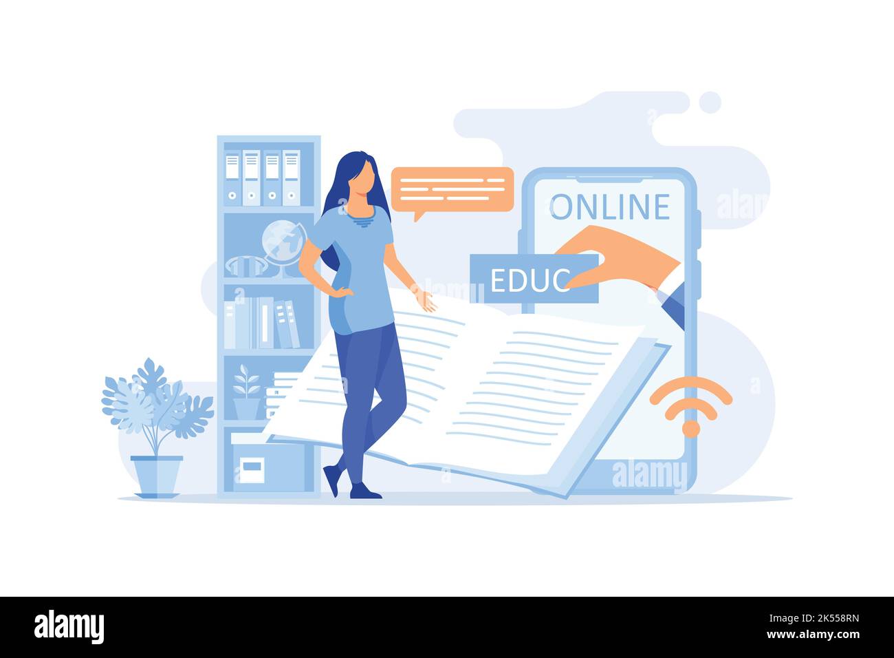 E-learning Online education, home schooling, online classes, training and courses. Web tutorials ...