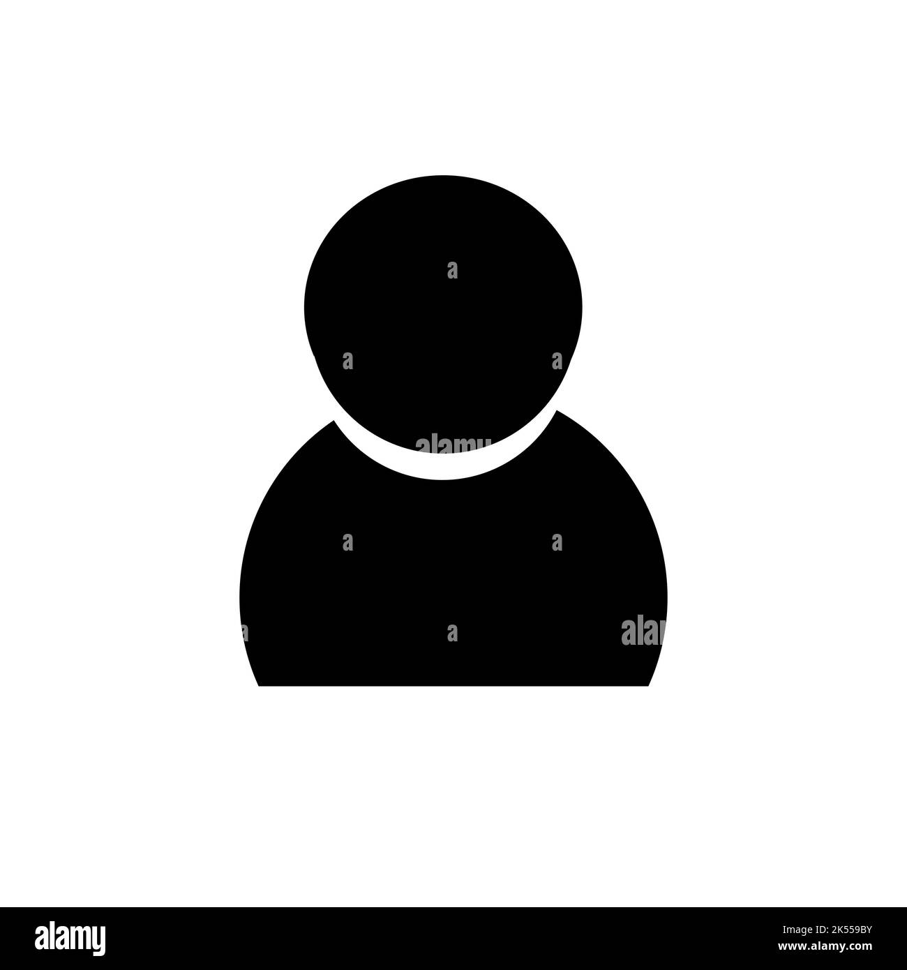 Person icon illustration isolated on white Stock Photo - Alamy