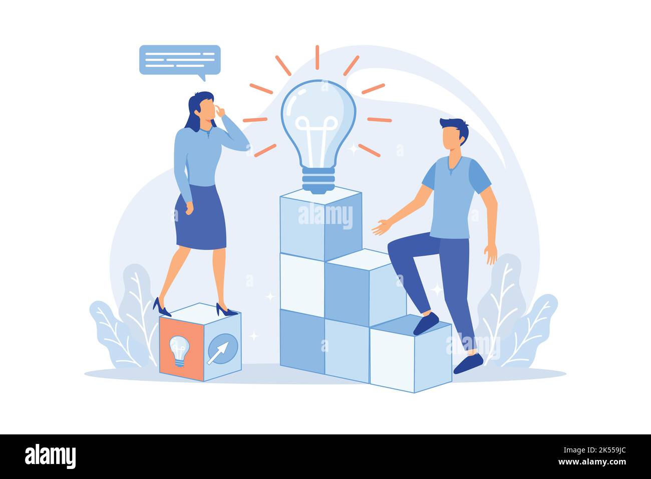 Box with Light Bulb, Stationery, Media Icons Think outside the box ...