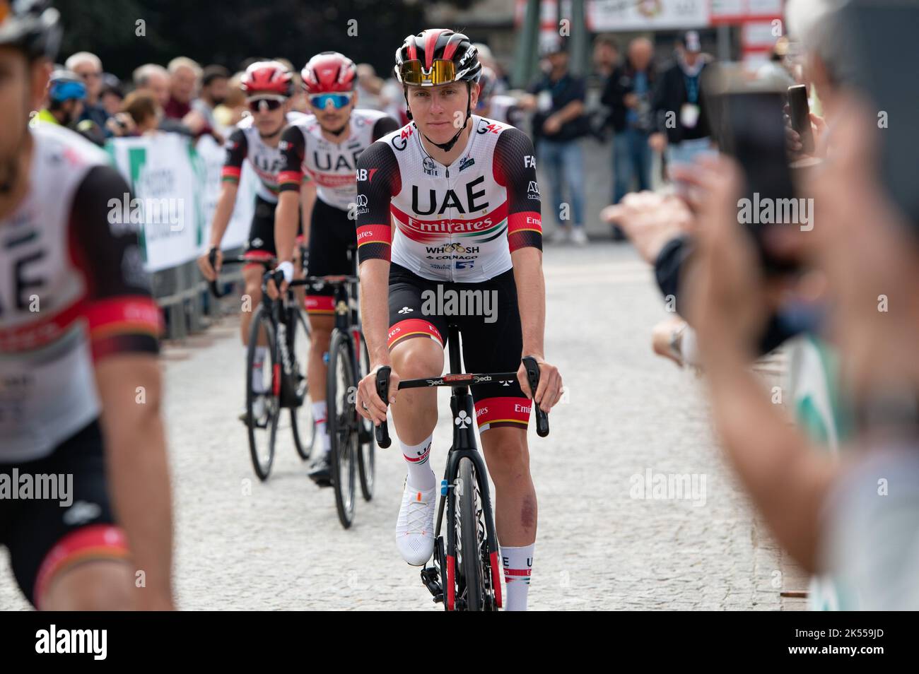 Tadej Poga?ar, UAE Team Emirates during Tre Valli Varesine, Street ...