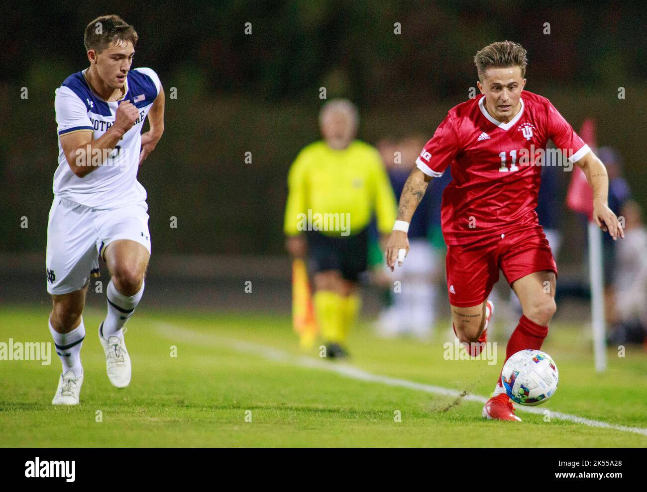 Indiana University’s Nyk Sessock (No.11) in action during the NCAA Men ...