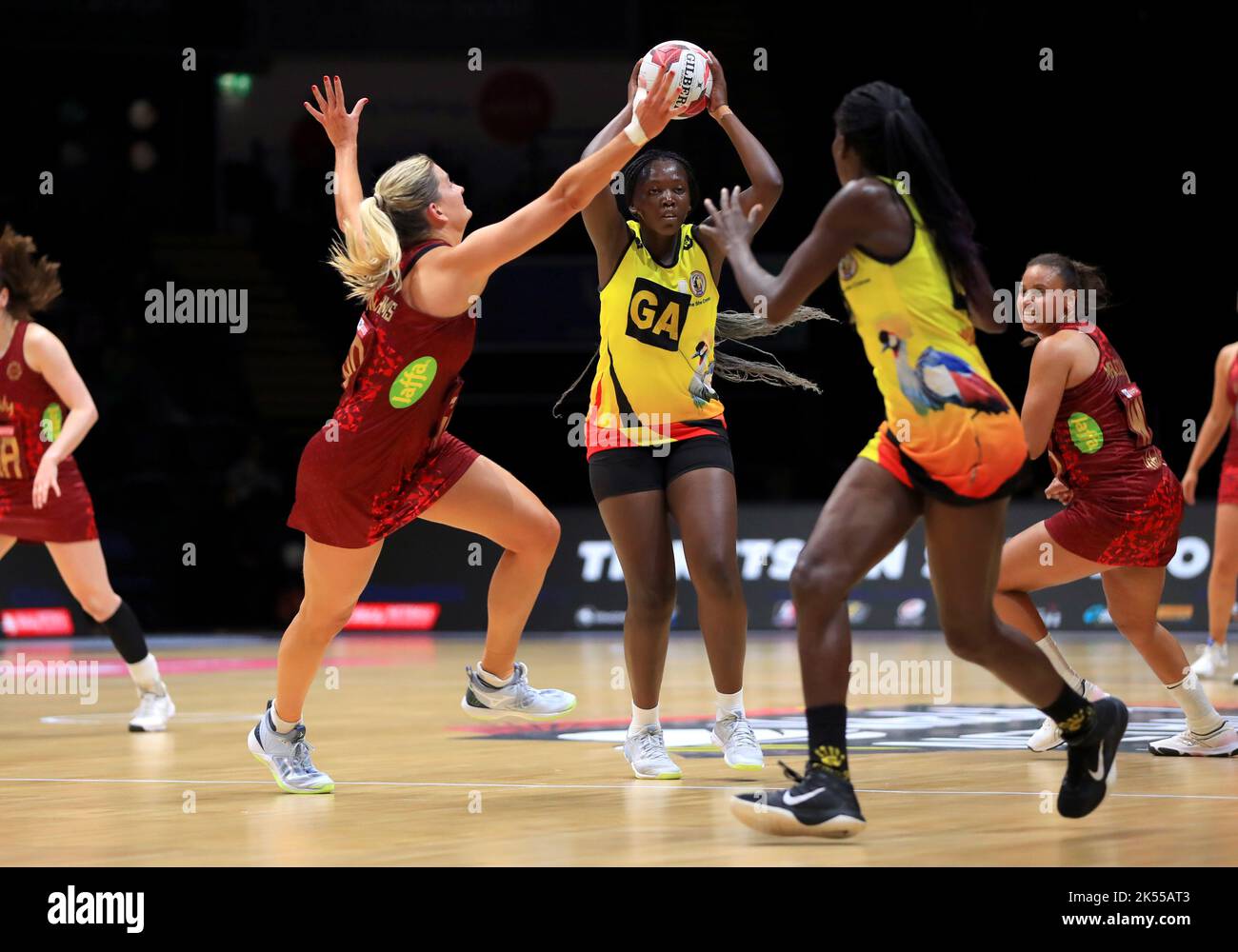 Uganda She Cranes' Shadia Nassanga in action during the Vitality ...