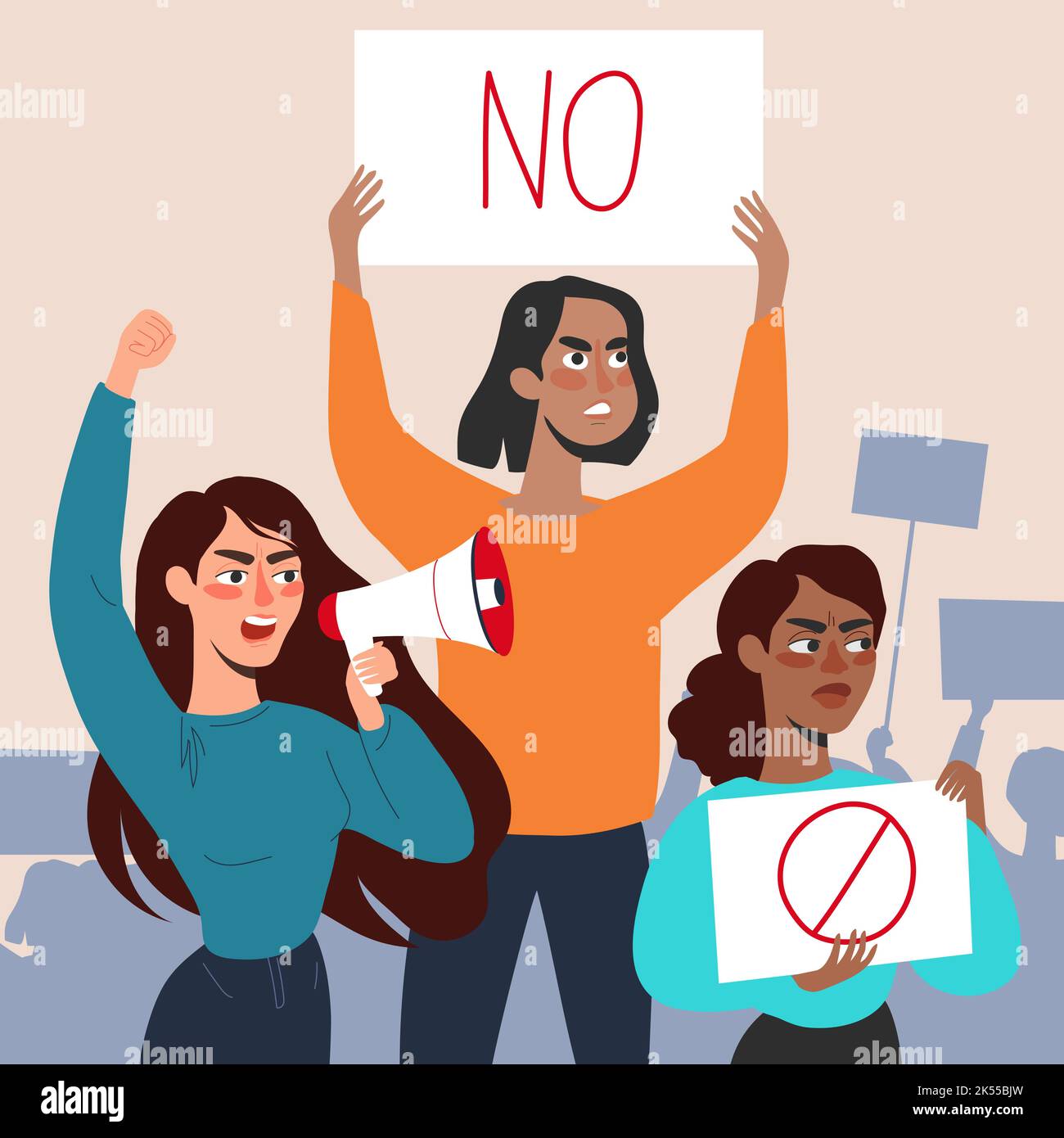 Women Protest Clipart