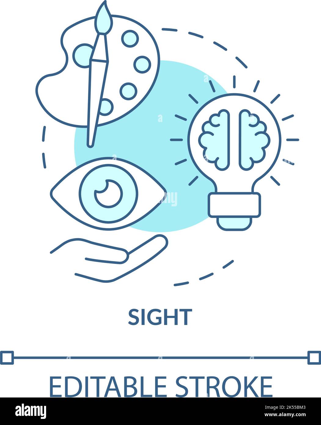 Line of sight drawing hi-res stock photography and images - Alamy