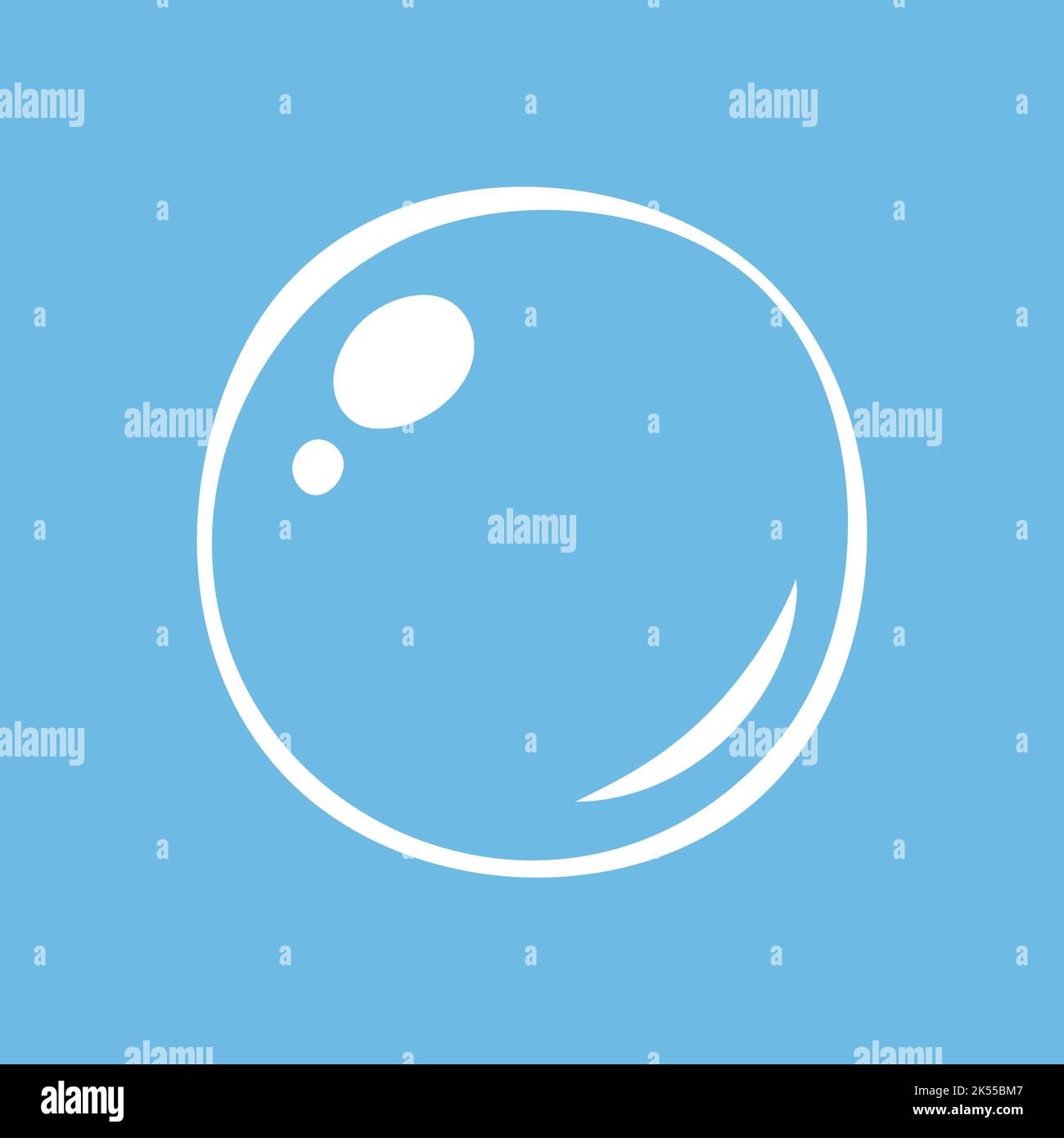 Soap bubble icon, hand drawn vector illustration Stock Vector Image ...