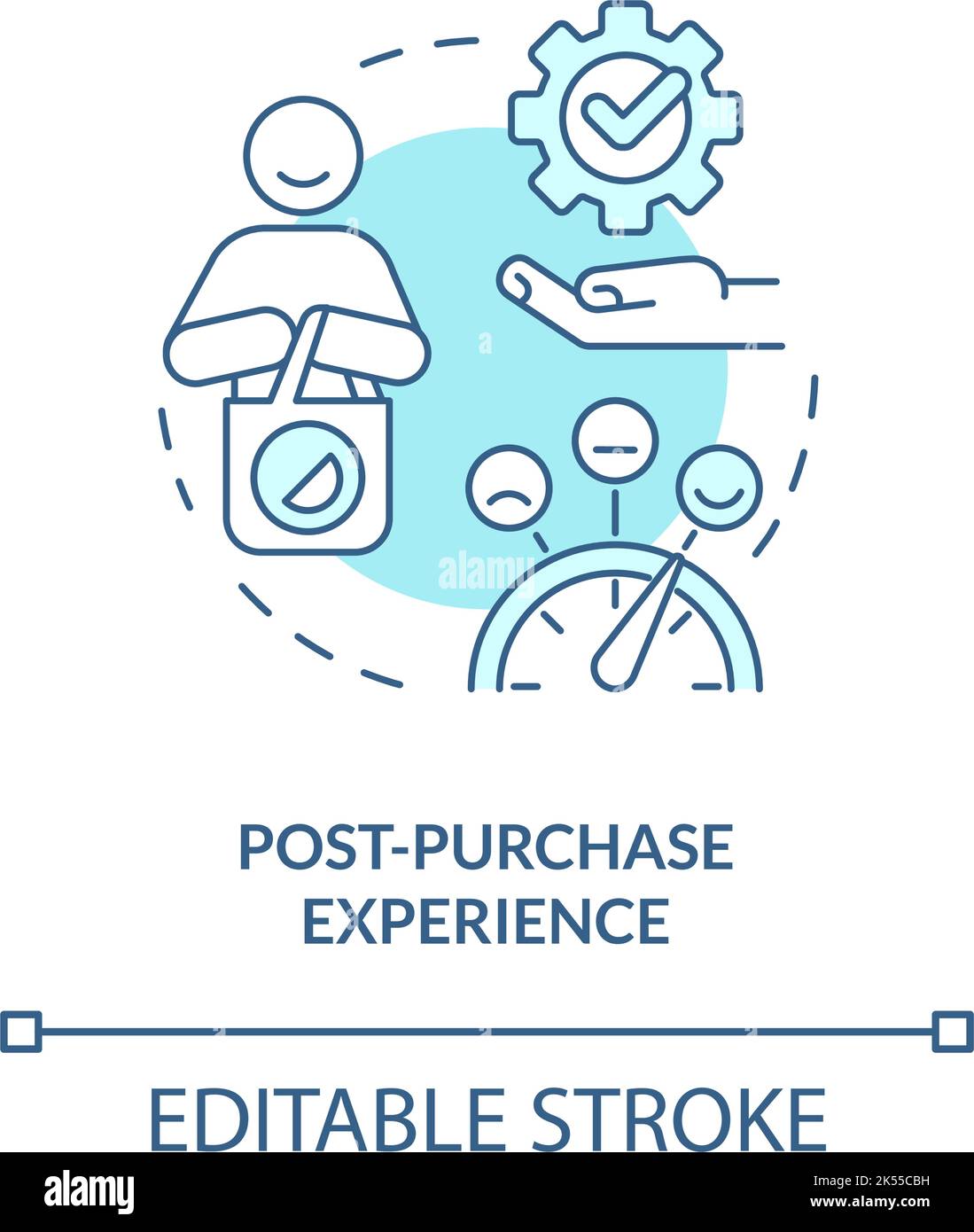Post-purchase experience turquoise concept icon Stock Vector Image ... Post-purchase experience turquoise concept icon Stock Vector Image ...