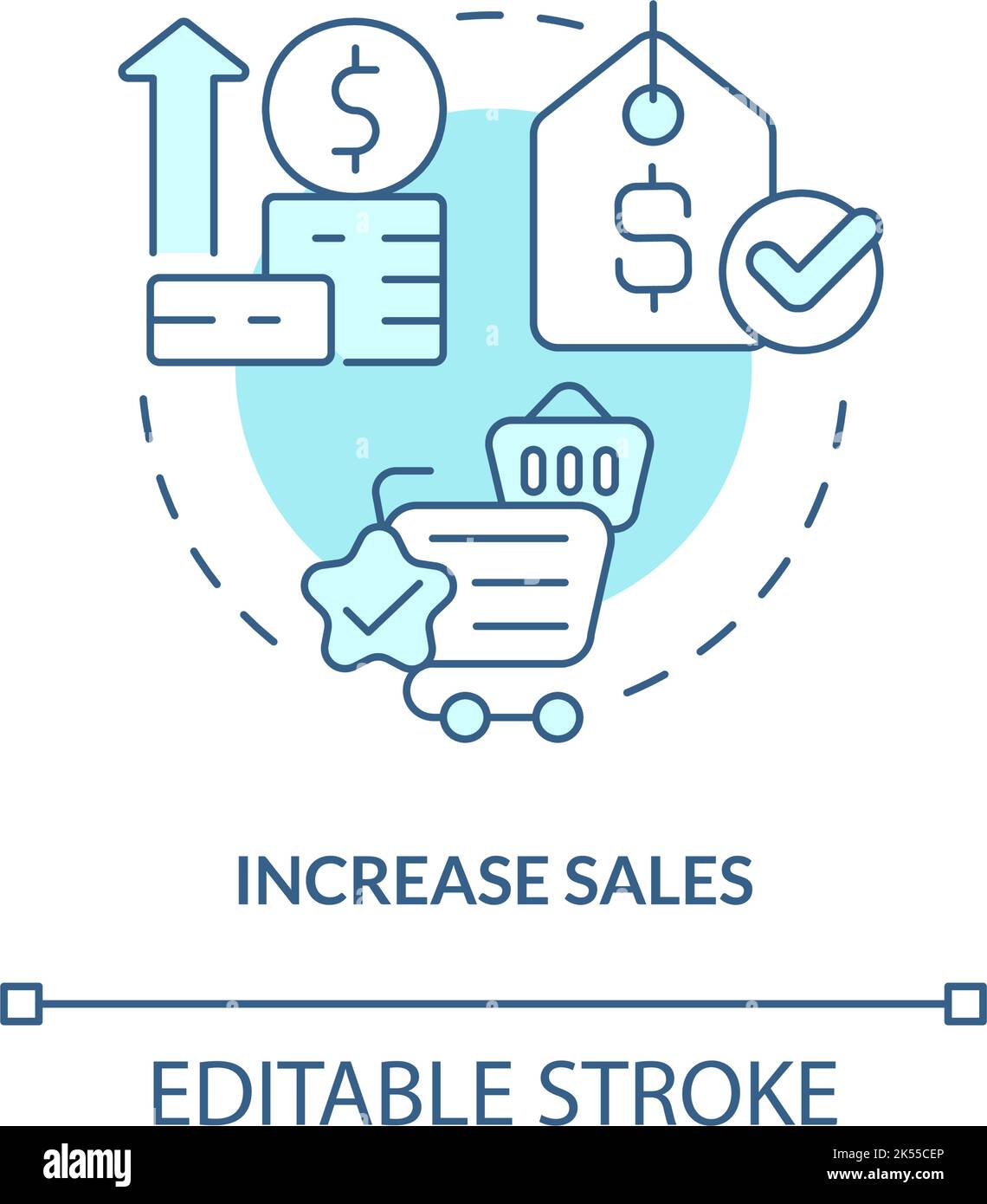 Increase sales turquoise concept icon Stock Vector Image & Art - Alamy Increase sales turquoise concept icon Stock Vector Image & Art - Alamy