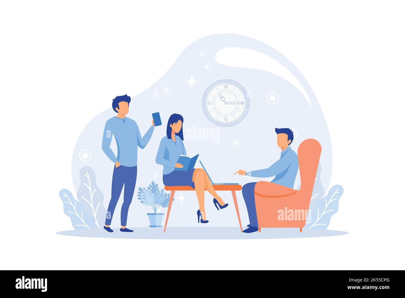 Friendly meeting, friendship support, cheerful conversation, sharing ...