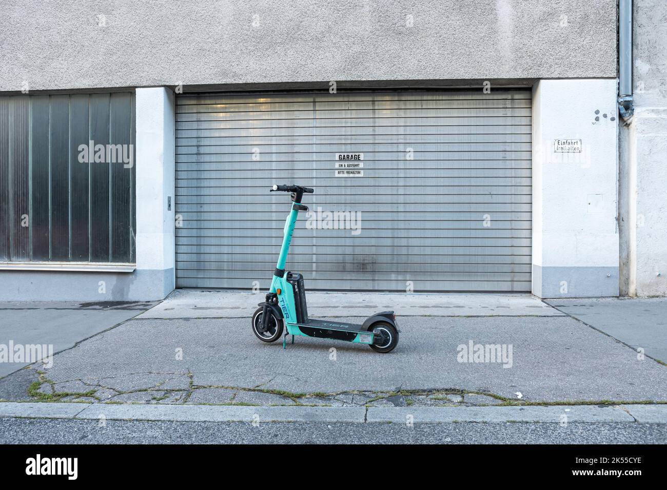 Vienna, Austria - 10 05 2022 - Willfully inconveniently parked e ...