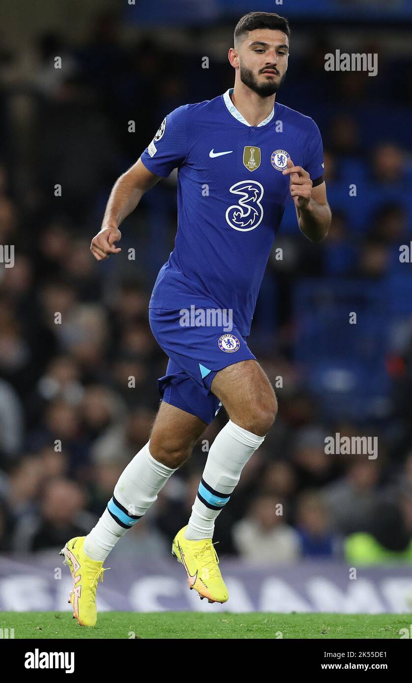 London, England, 5th October 2022. Armando Broja of Chelsea during the ...