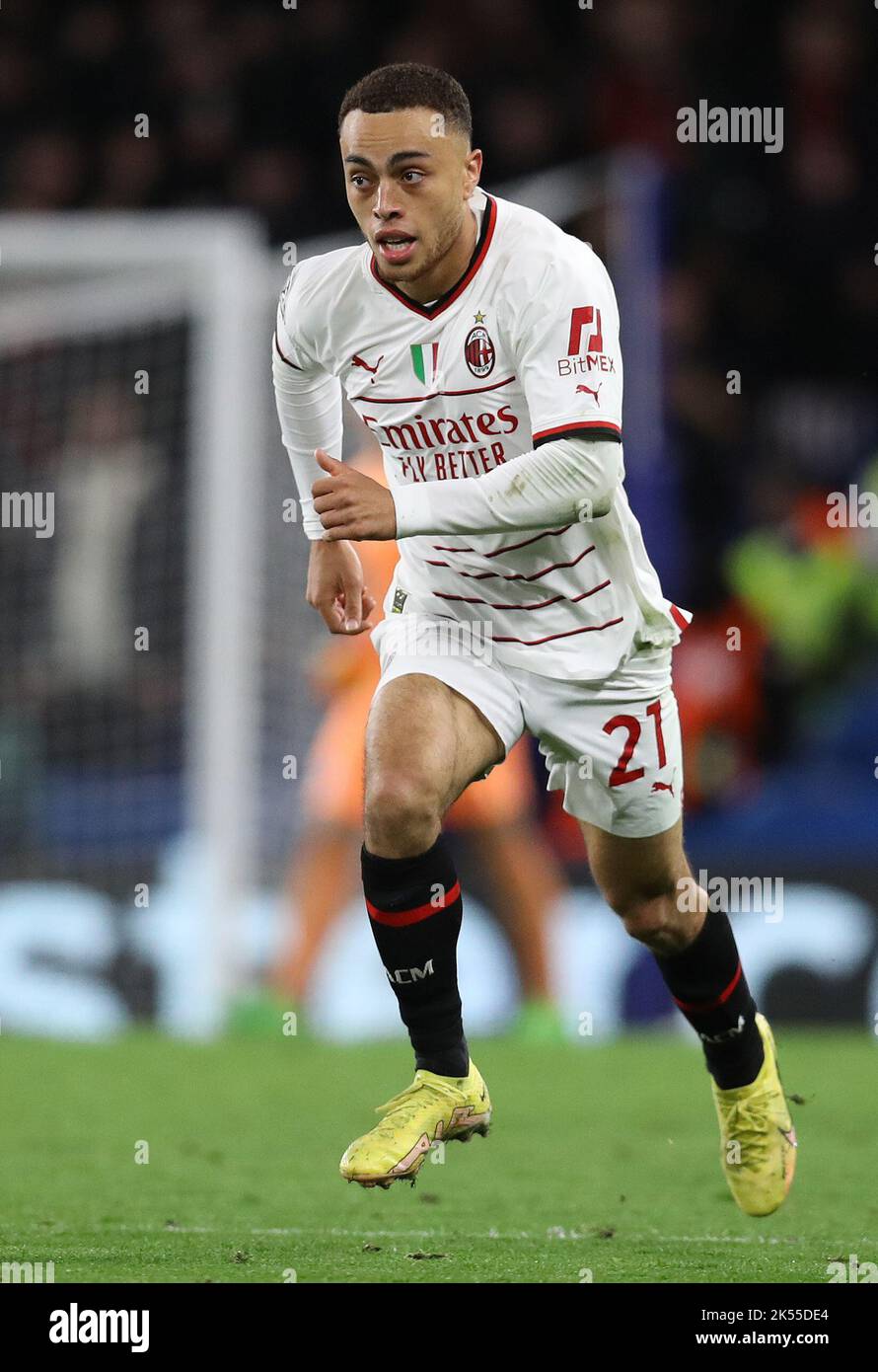 London, England, 5th October 2022. Sergiño Dest of AC Milan during the ...