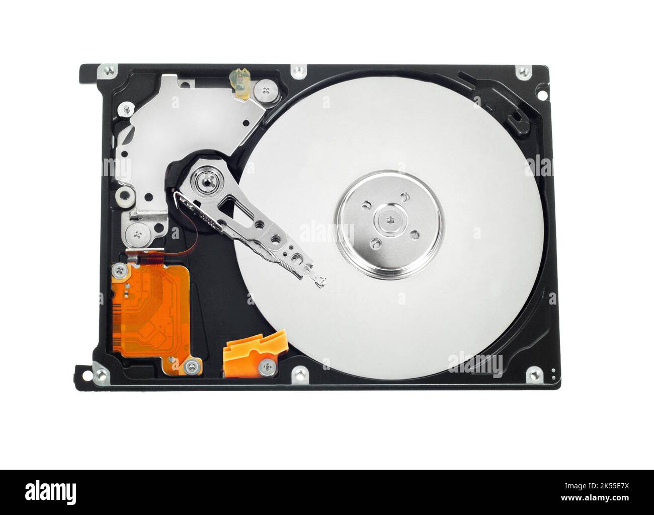 Hard disk drive HDD isolated on white background with soft shadow Stock ...