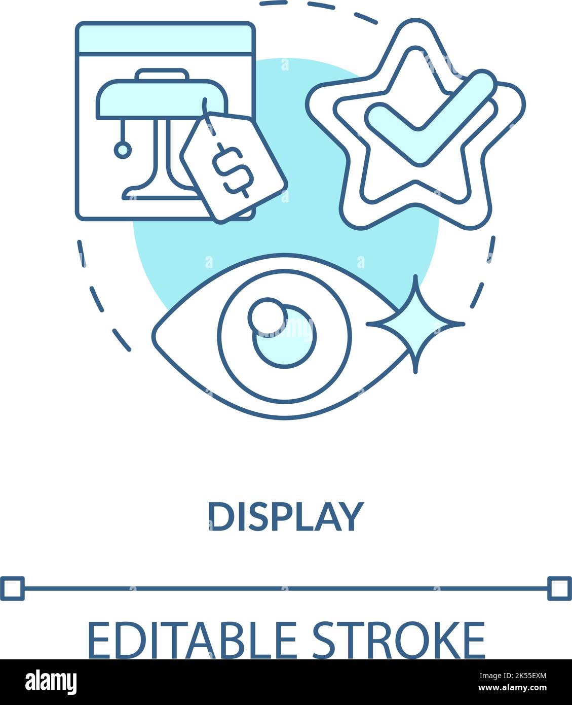 Display Turquoise Concept Icon Stock Vector Image And Art Alamy