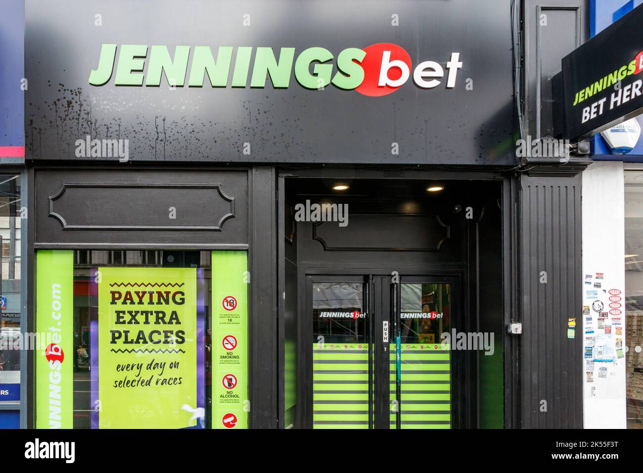 Jennings Bet, a betting shop in Camden Town, London, UK Stock Photo - Alamy