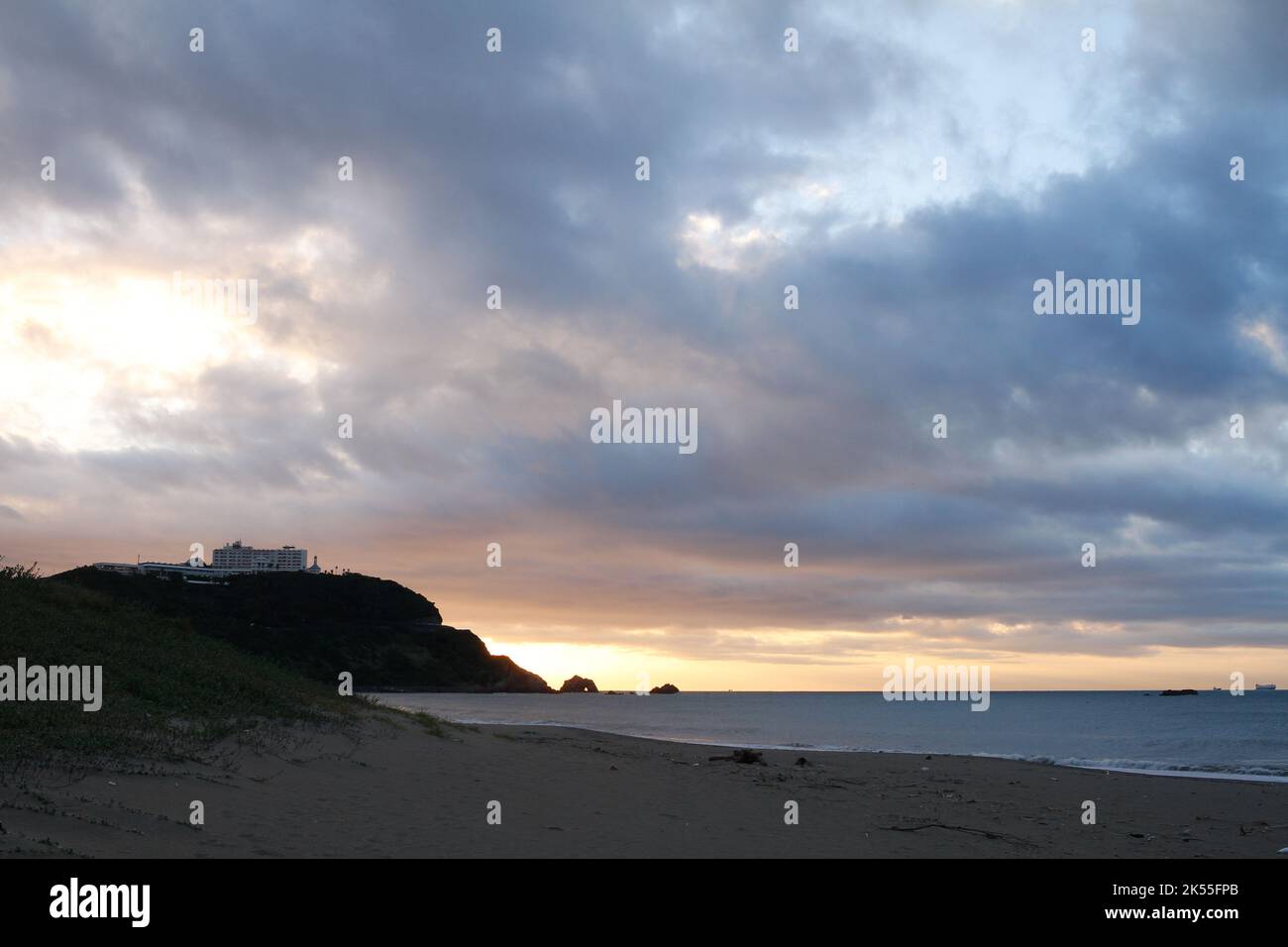 Irago, Aichi, Japan, 2022/24/09 - Kamishima island seen from cape Irago ...