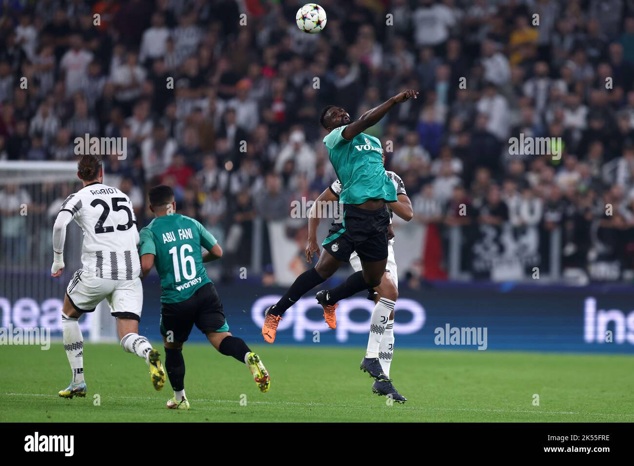 Turin, Italy. October 5, 2022, Frantzdy Pierrot of Maccabi Haifa FC and ...