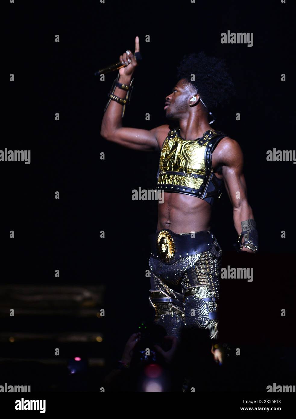 MIAMI, FL - OCTORBER 04: Lil Nas X, performs live on stage during the ...