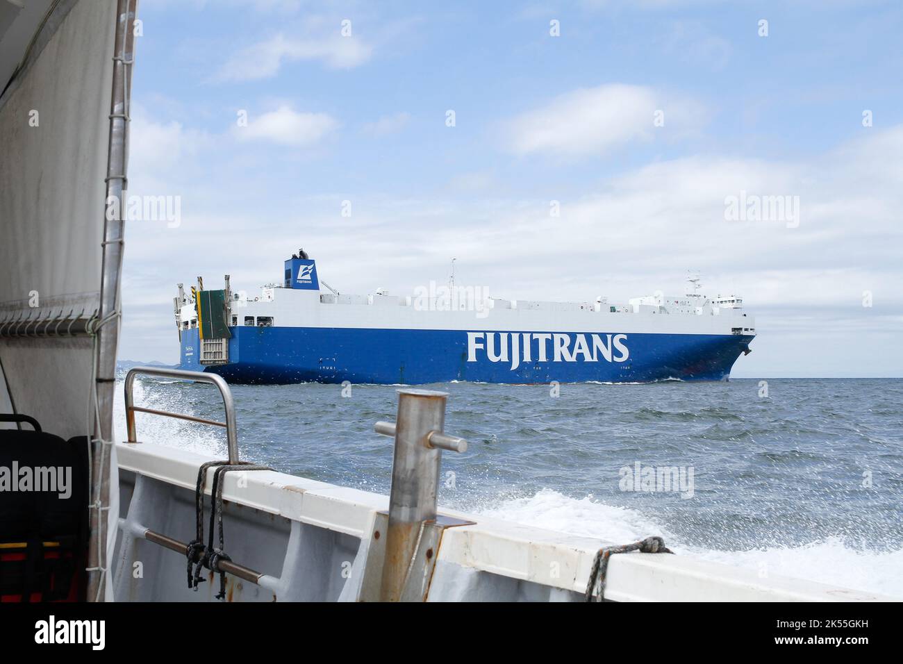 Irago, Aichi, Japan, 2022/24/09 - Fujitrans vessel at Cape Irago Stock ...