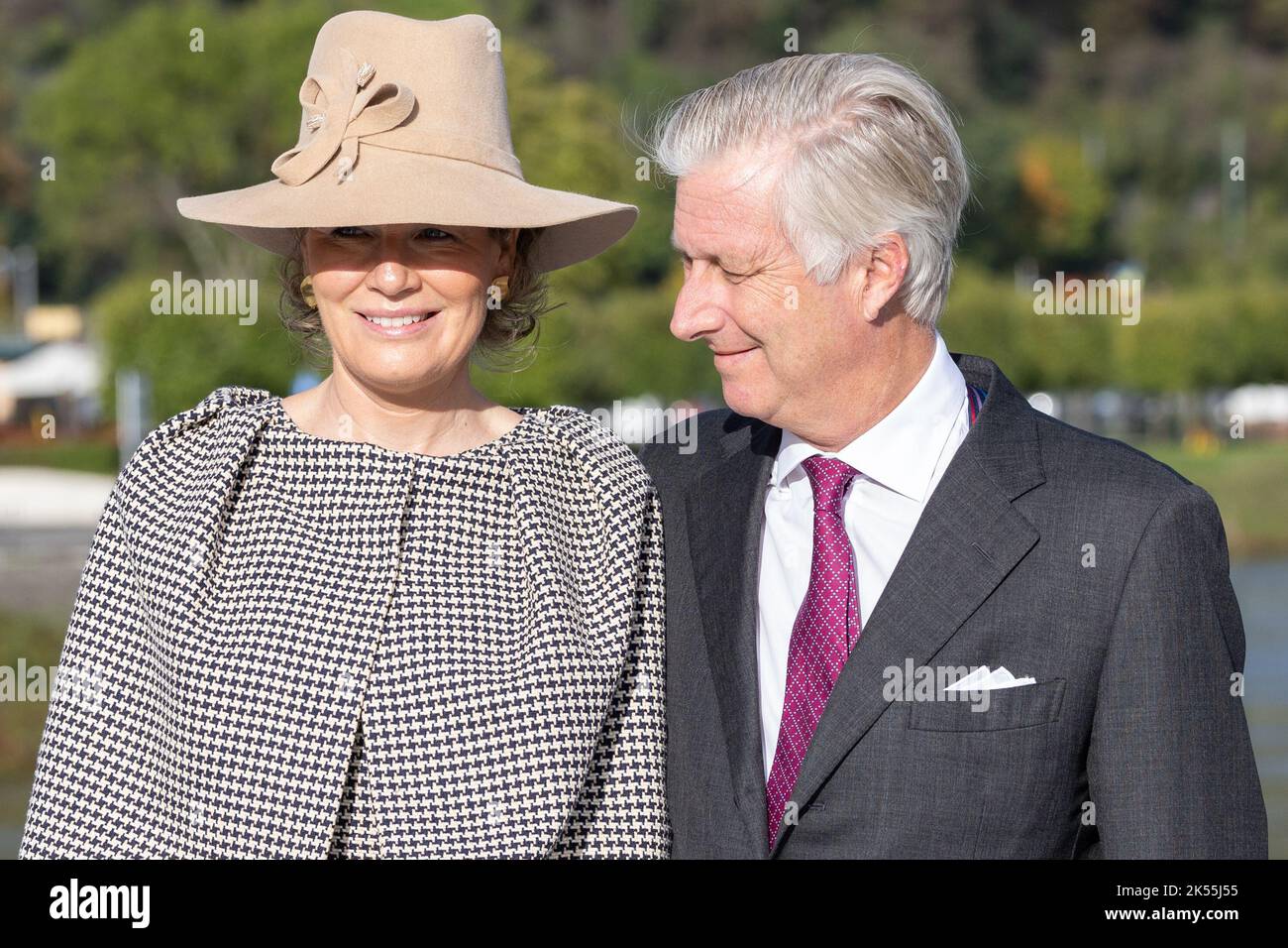 St. Goar, Germany. 06th Oct, 2022. The Belgian royal couple, Queen ...
