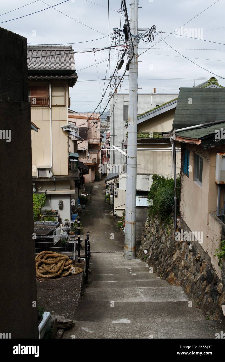 Irago, Aichi, Japan, 2022/24/09 - Streets of Kamishima island. The ...
