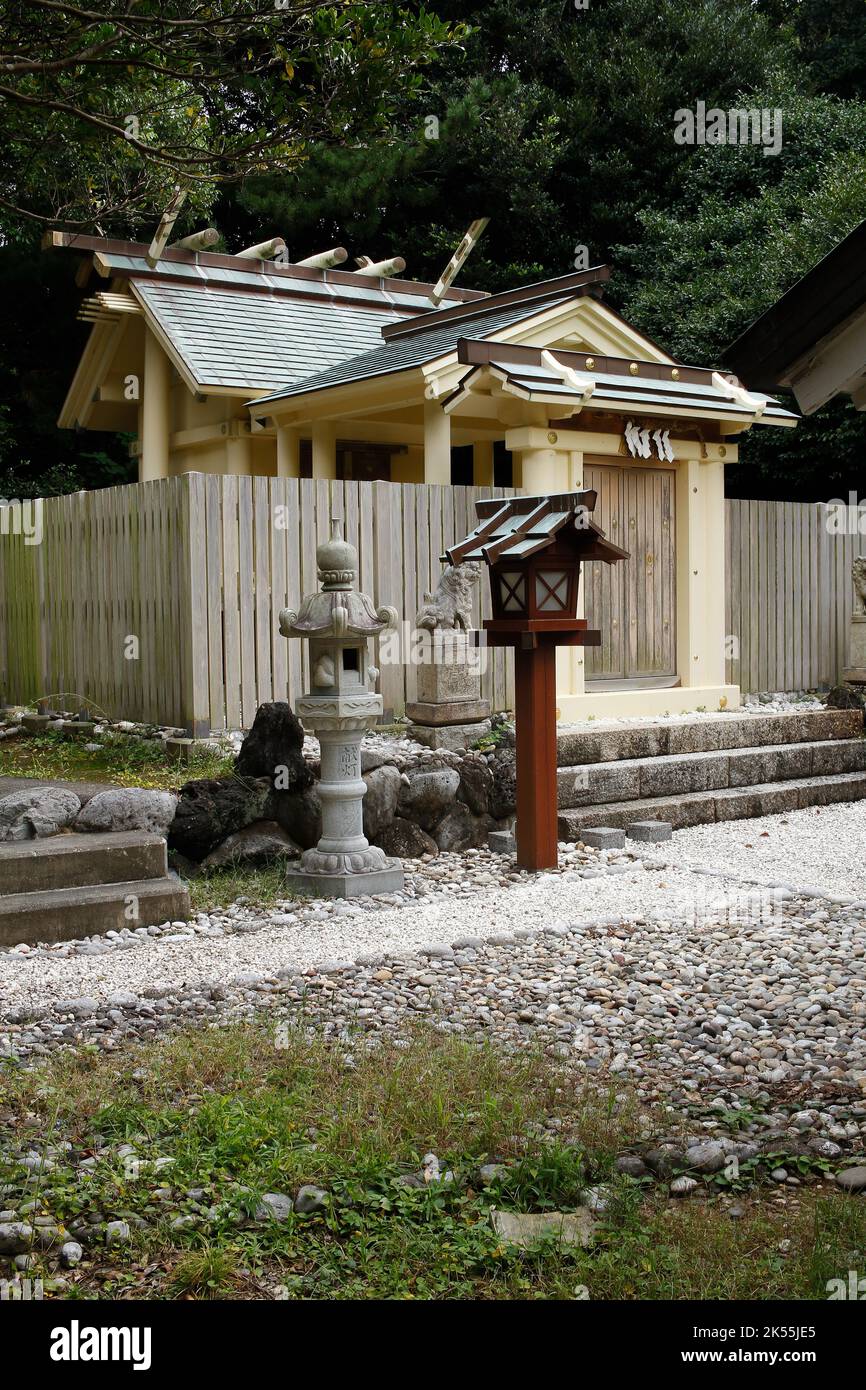Irago, Aichi, Japan, 2022/24/09 - Shrine at Kamishima island. Kami ...