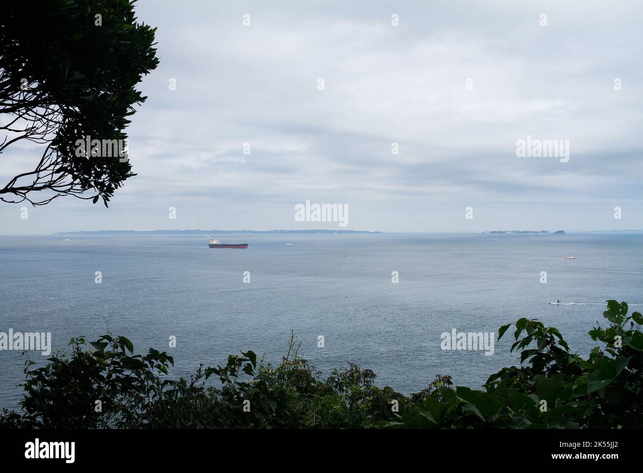 Irago, Aichi, Japan, 2022/24/09 - View of Ise bay from Kamishima island ...