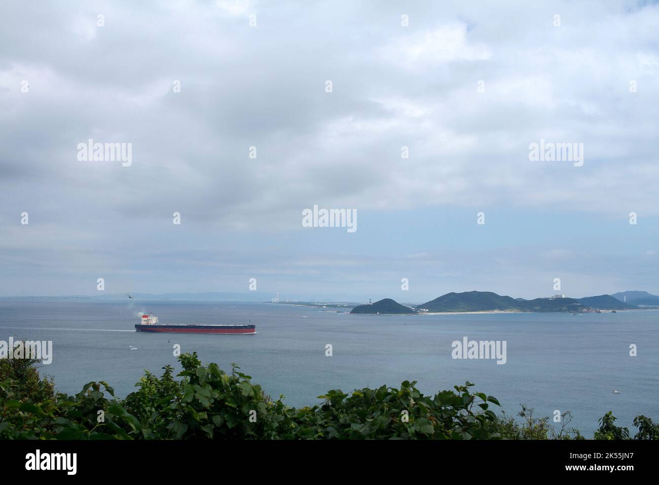 Irago, Aichi, Japan, 2022/24/09 - View of Ise bay from Kamishima island ...