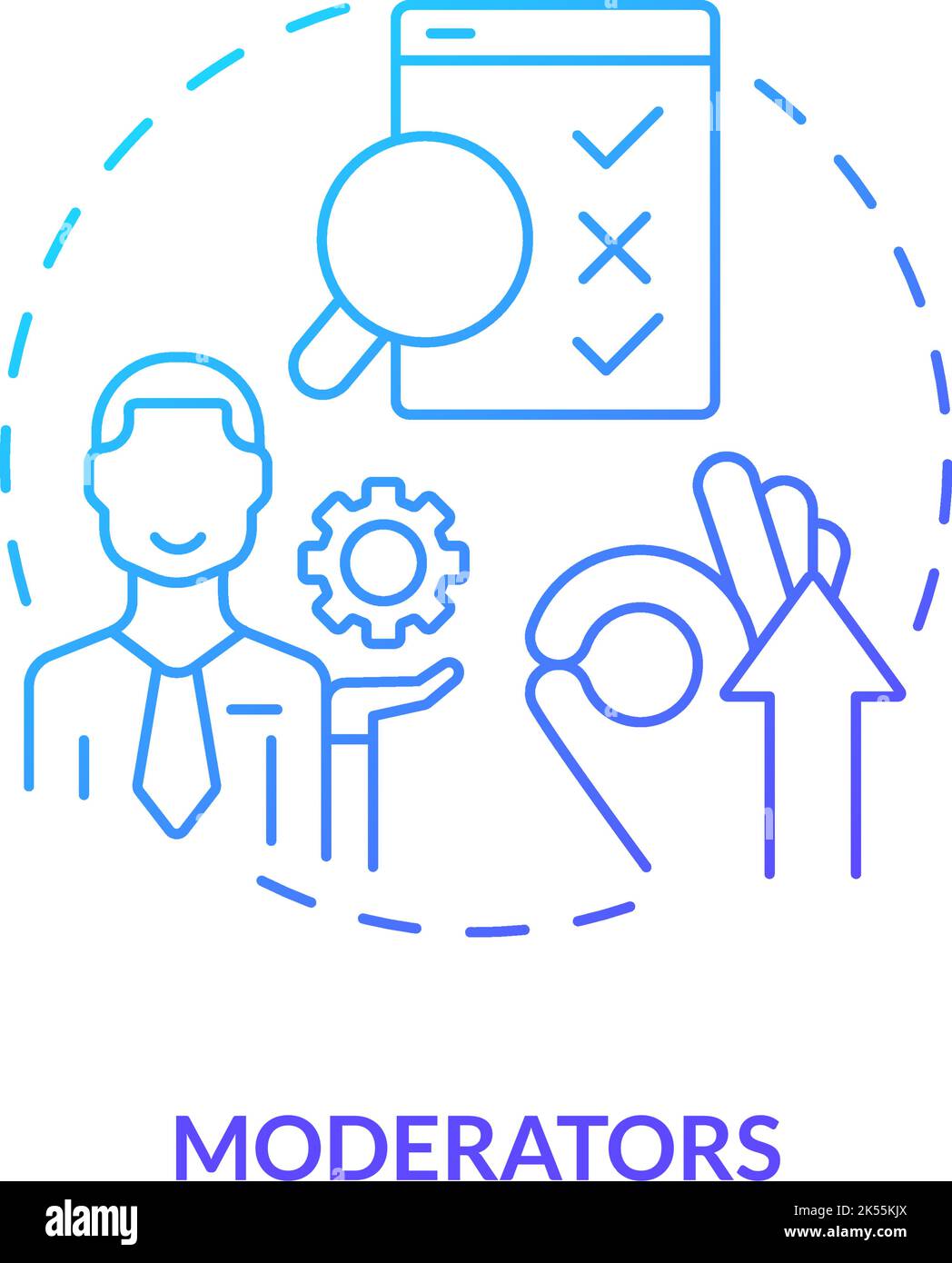 Moderator Cut Out Stock Images & Pictures - Alamy