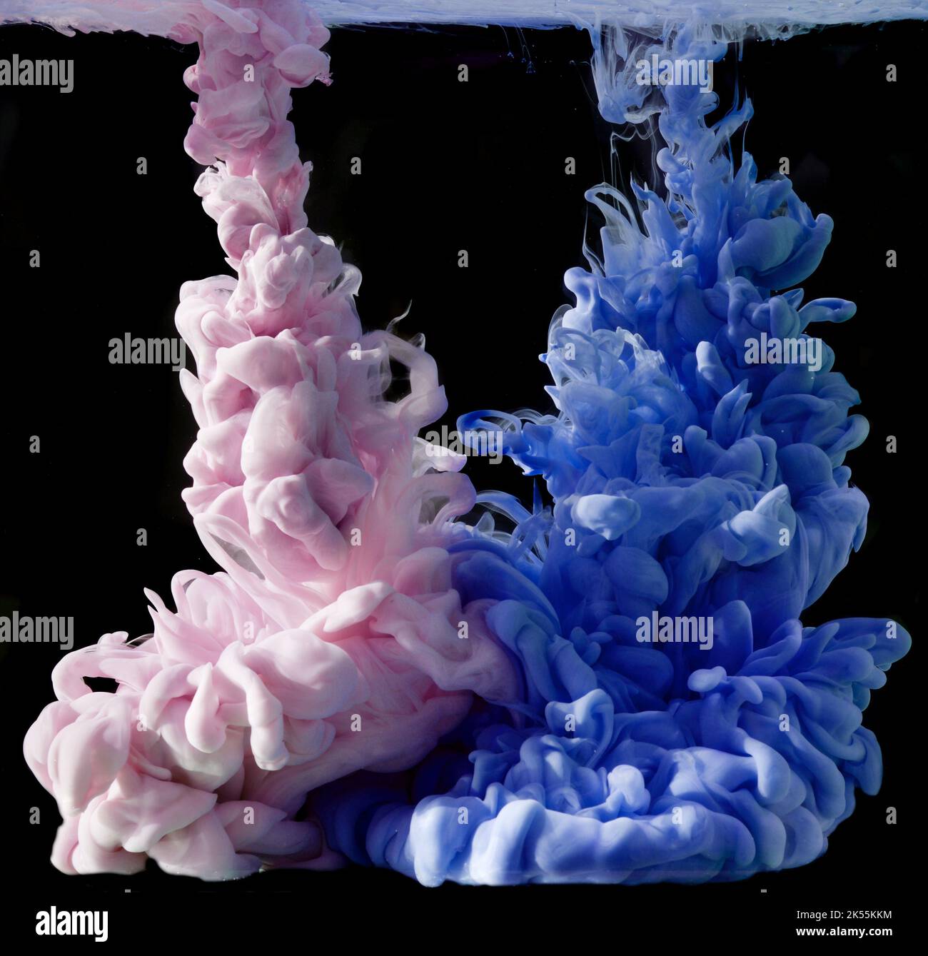 color abstraction, color inks in water, color mix background Stock ...