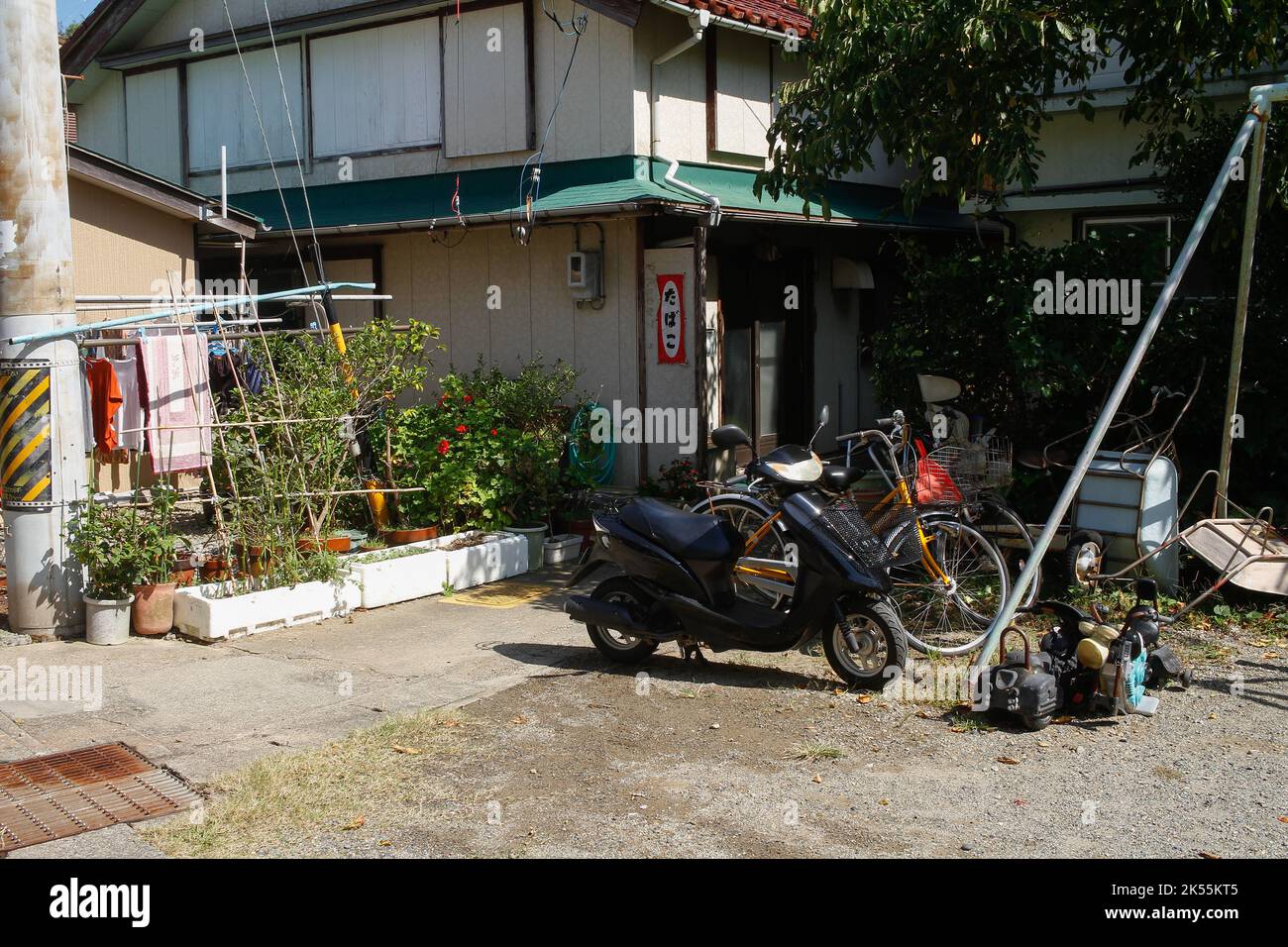 Irago, Aichi, Japan, 2022/24/09 - Streets of Kamishima. Kami-shima is ...