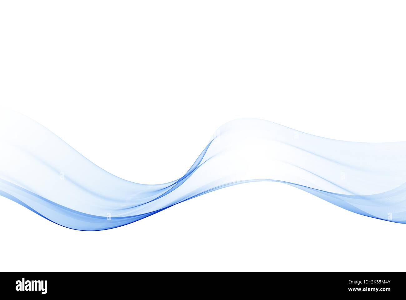Blue transparent wave flow, abstract wave design element Stock Vector Image & Art - Alamy