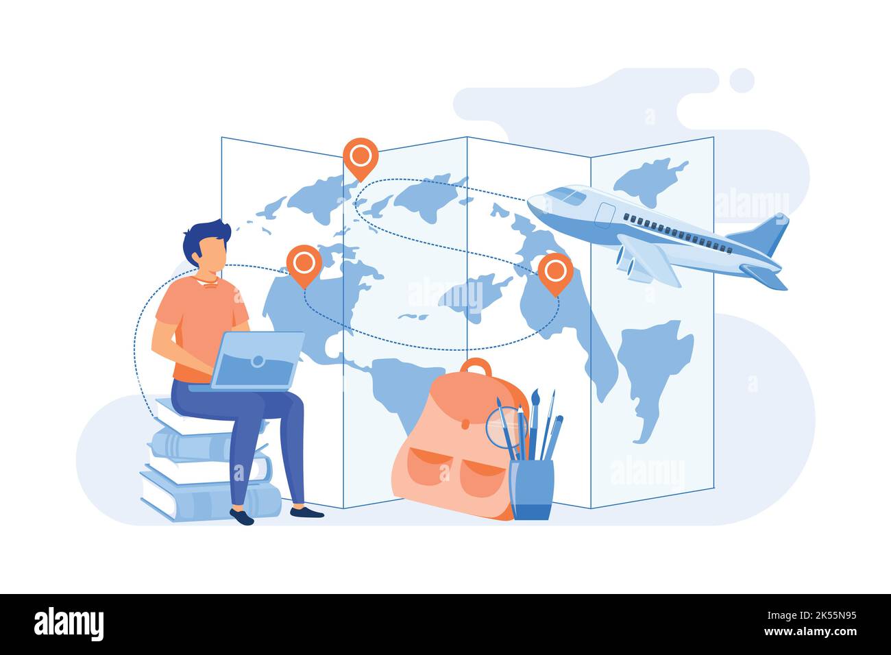 International edu tourism, education abroad, entertaining studying ...