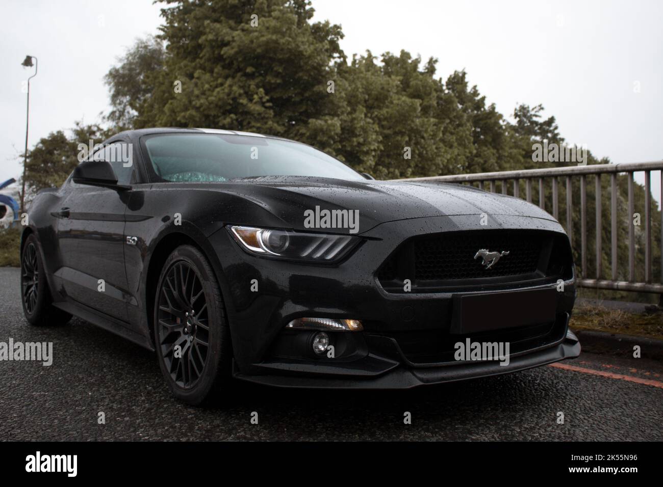 The A 2015 Gloss Black Ford Mustang GT With Gloss Black Alloy Wheels ...