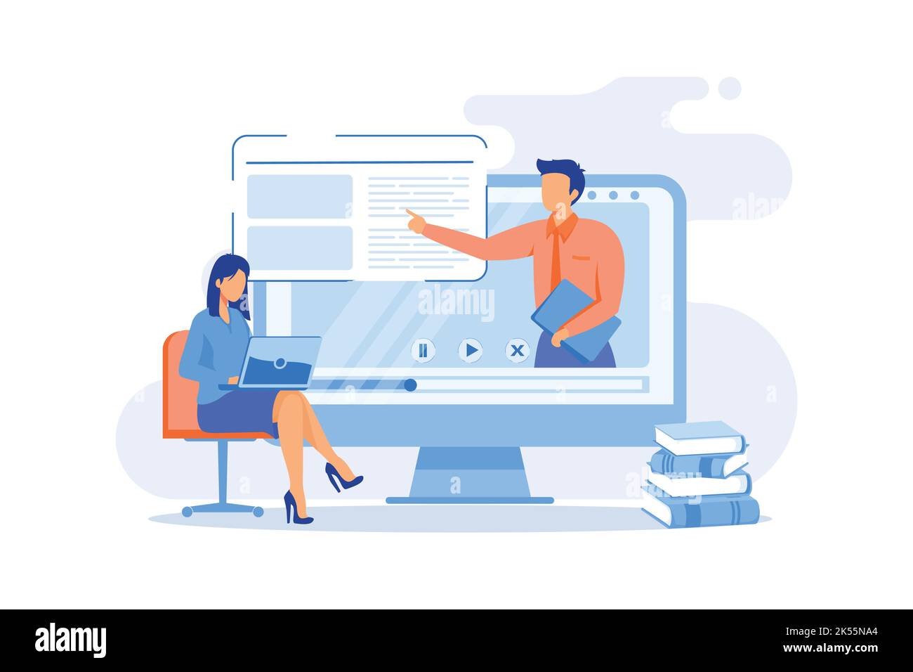 Student laptop webcam home Cut Out Stock Images & Pictures - Alamy