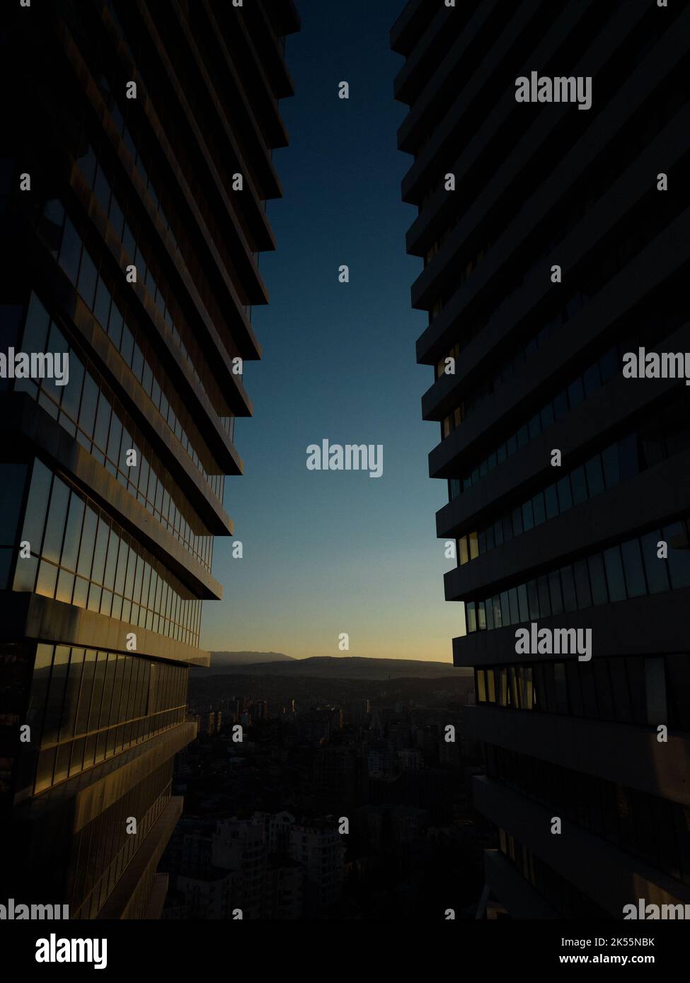 Aerial vertical symmetric view hi-res stock photography and images - Alamy