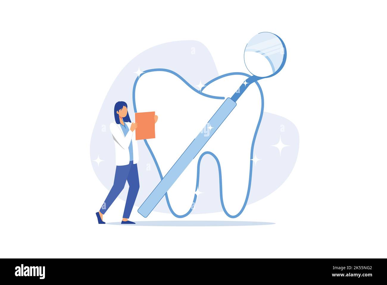 Dental care service, teeth examination, clinical procedure, visit a ...