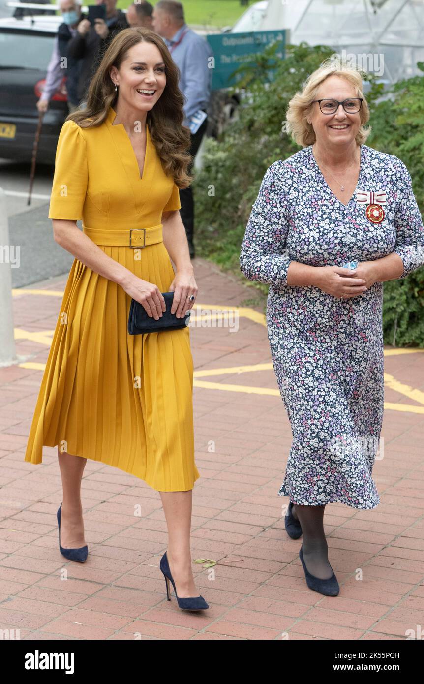The princess of wales wearing a full length dress hi-res stock ...