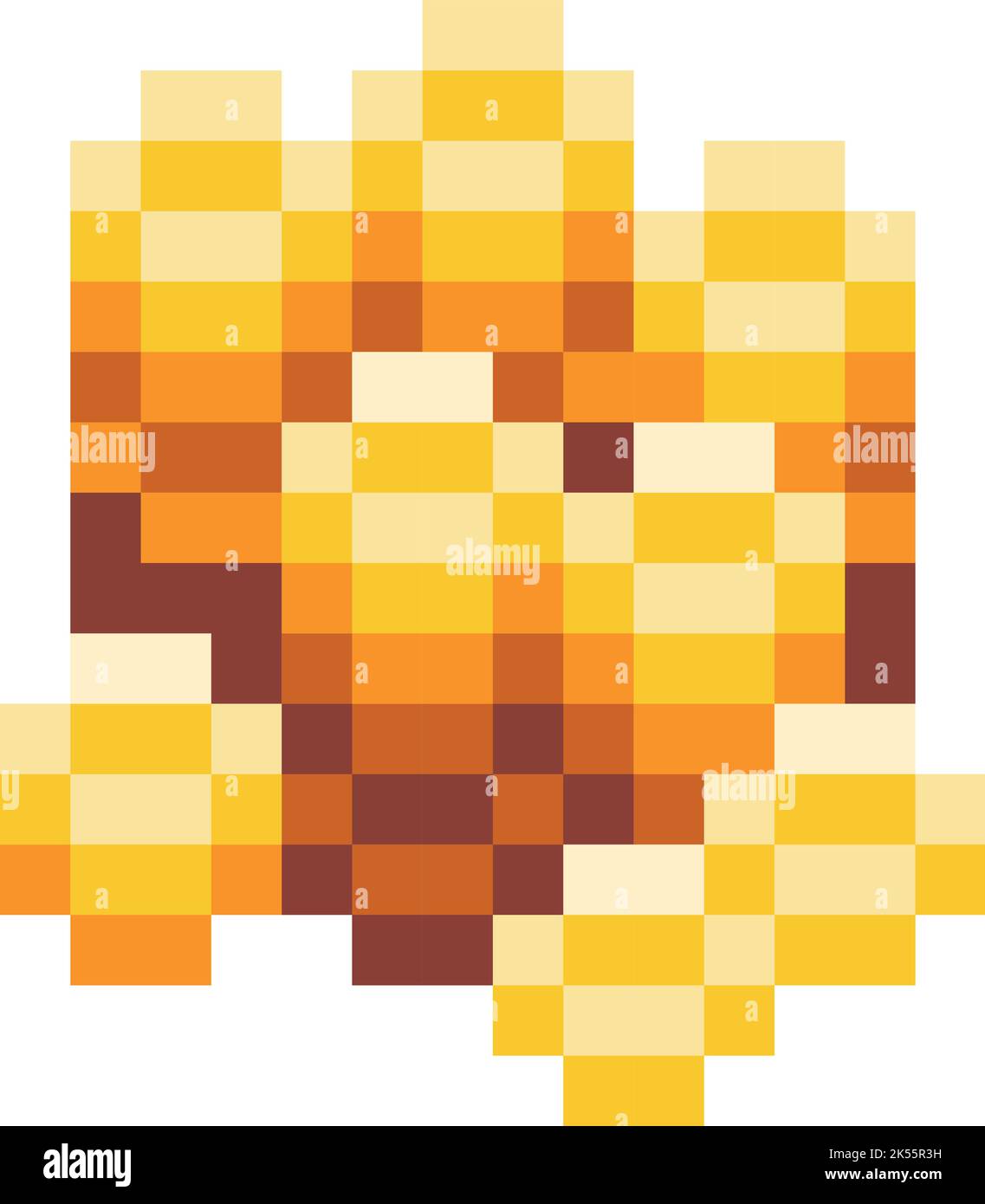 Pixel art golden coin retro video game. Vector illustration Stock ...