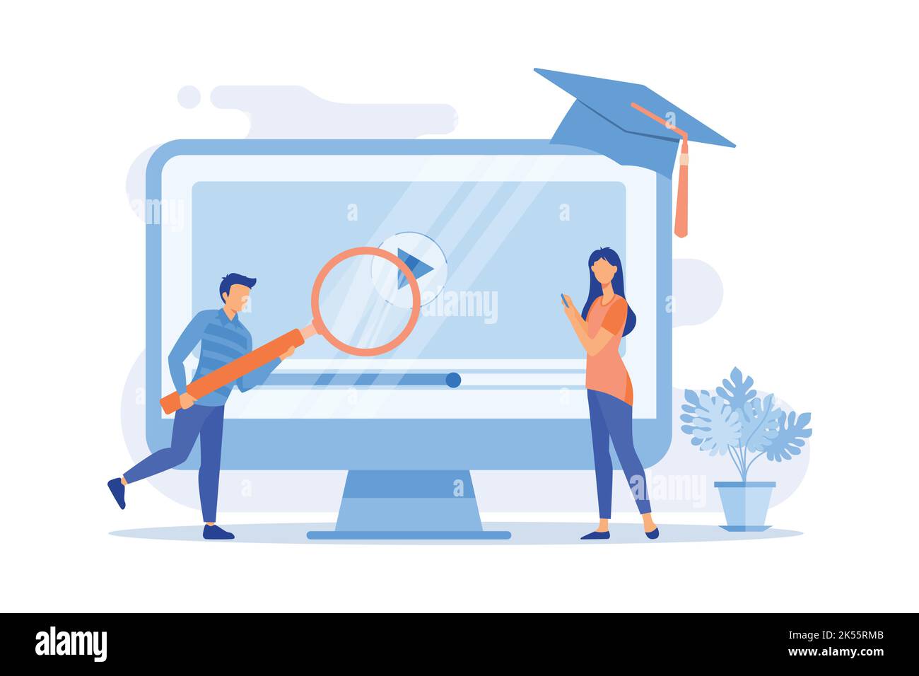 Internet lessons searching. Remote university, educational programs ...