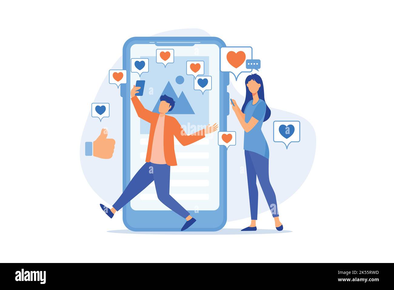 Likes addiction Addicted to likes, thumbs-up dependence, social media ...