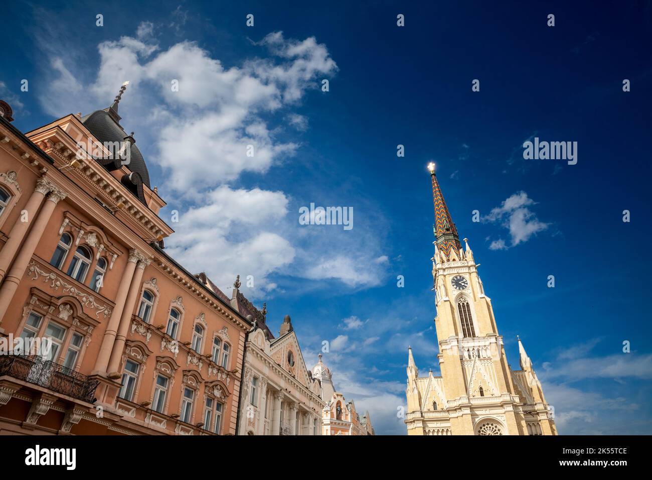 Picture of the Novi Sad cathedral. The Name of Mary Church is a Roman ...