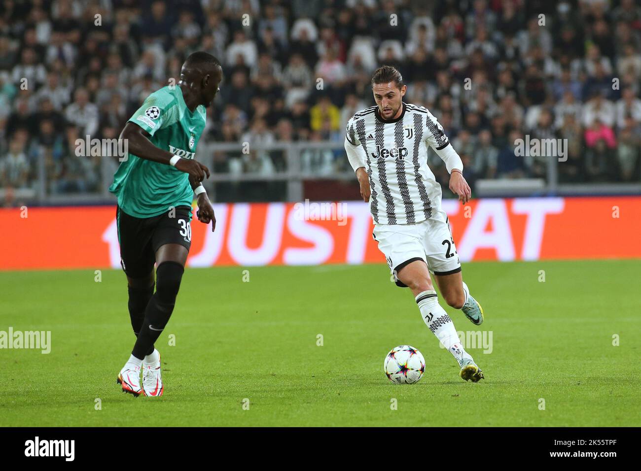 Adrien Rabiot (Juventus FC) in action during the UEFA Champions League ...