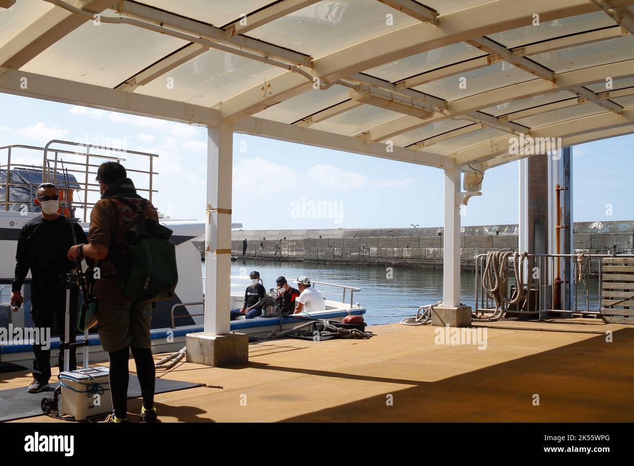 Irago, Aichi, Japan, 2022/24/09 - Port of Kamishima island. Kami-shima ...