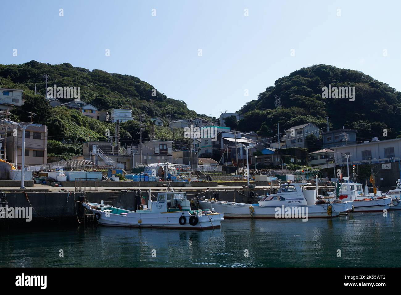 Irago, Aichi, Japan, 2022/24/09 - Port of Kamishima island. Kami-shima ...