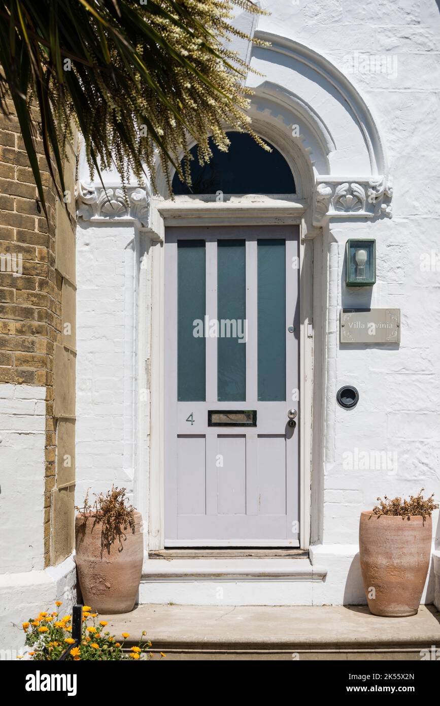 Front door of villa, Ventnor, Isle of Wight, UK Stock Photo - Alamy