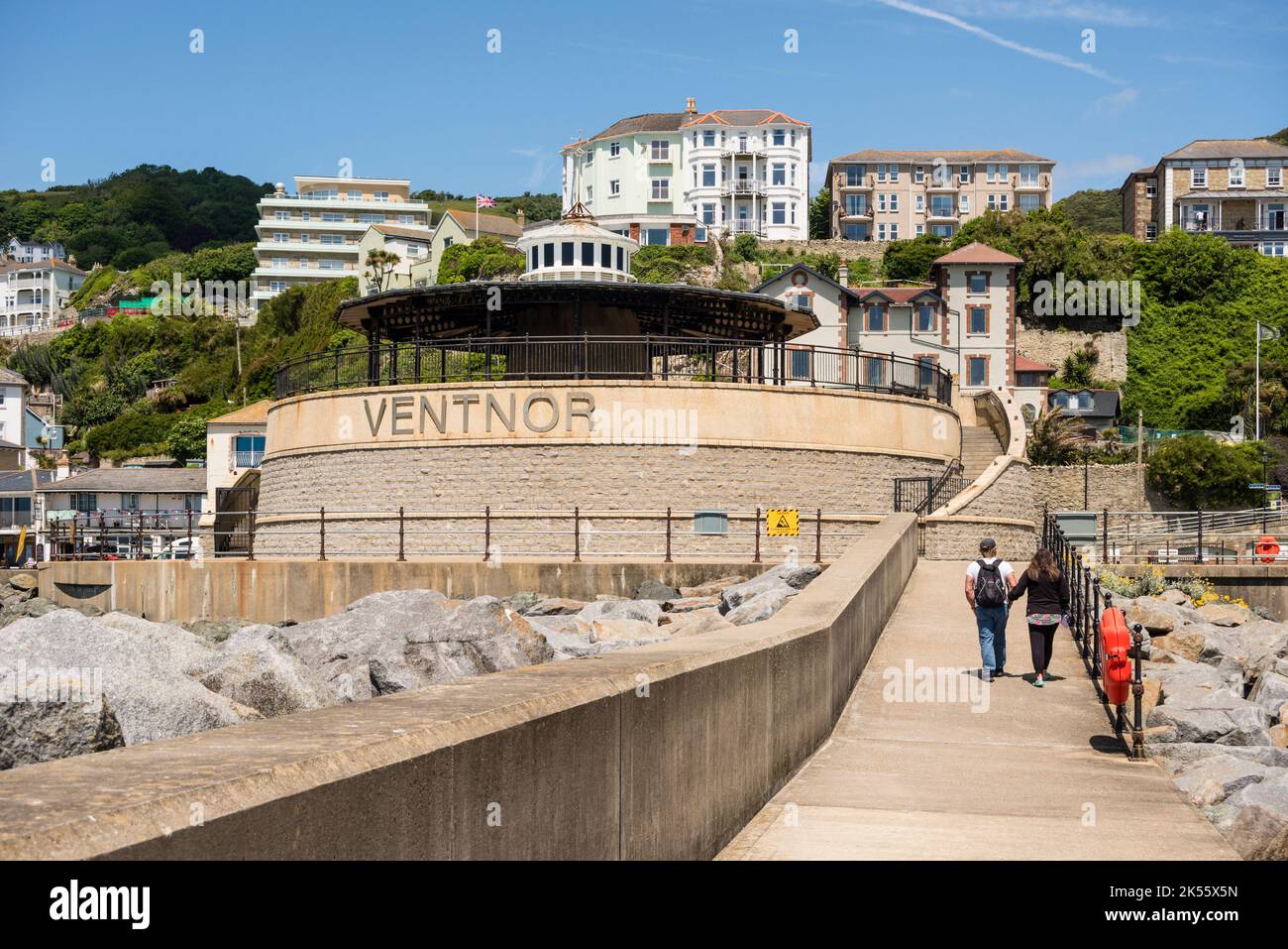 Ventnor Pumping station and Esplanade Rotunda Bandstand, Isle of Wight ...