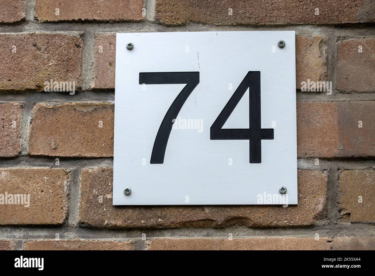 Close Up House Number 74 At Amsterdam The Netherlands 15-9-2022 Stock ...