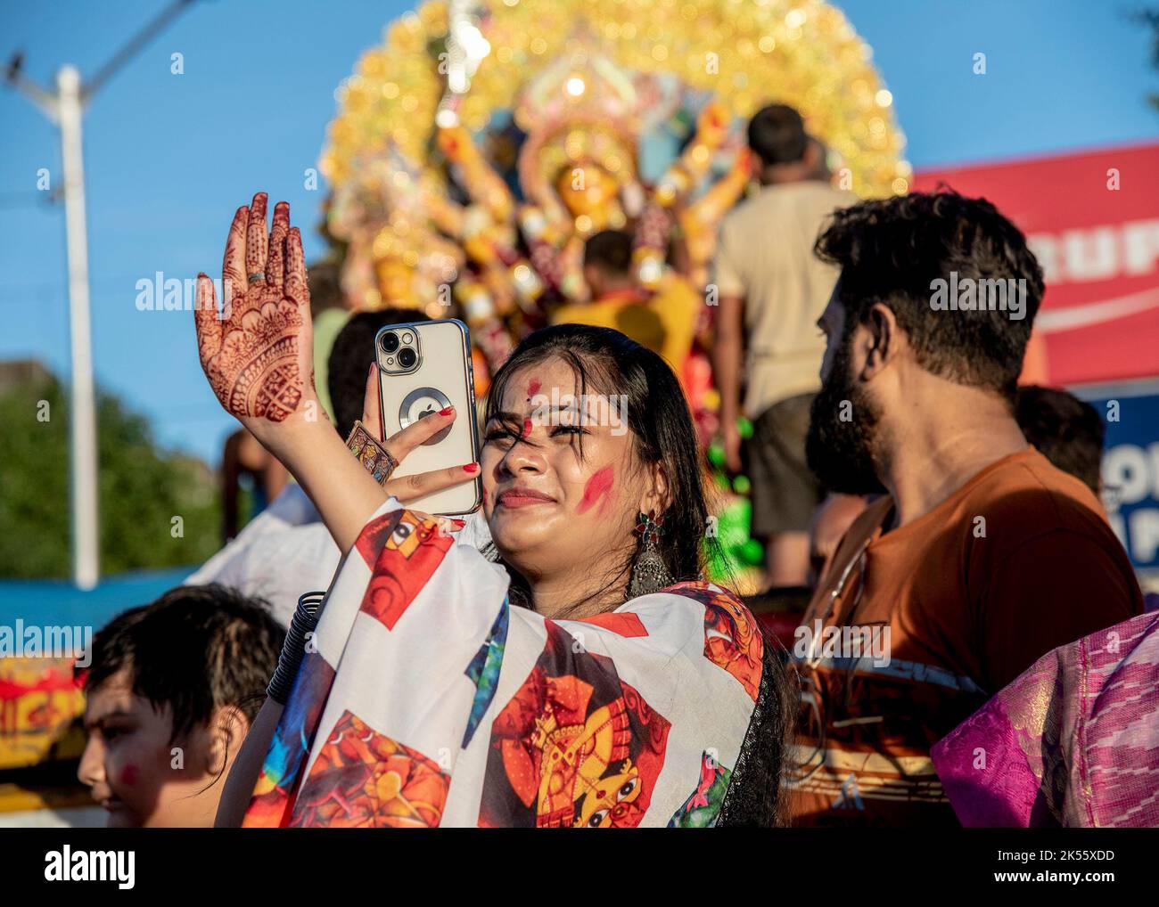 Kolkata, West Bengal, India. 6th Oct, 2022. Different moments of ...