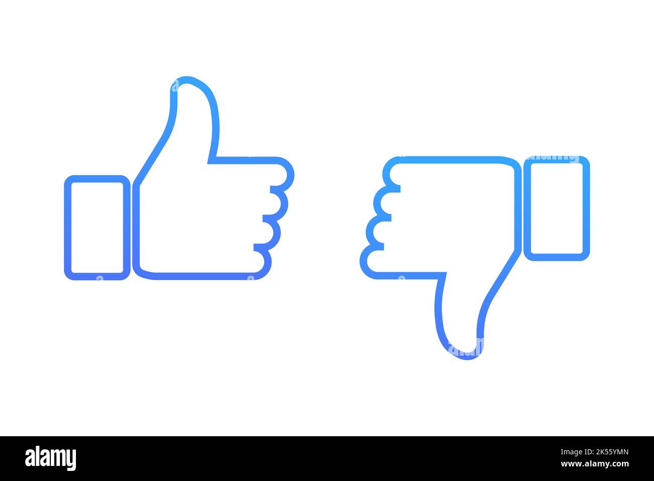 Like and dislike icon simple design Stock Vector Image & Art - Alamy